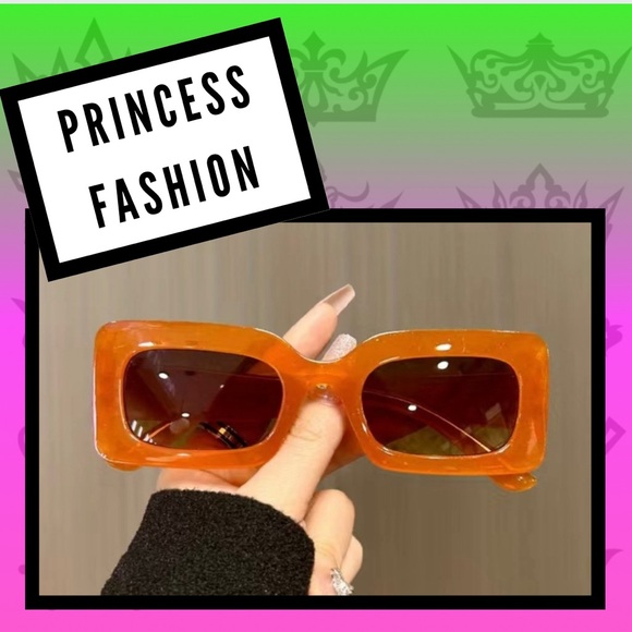 Princess Fashion | Accessories | New Candy Color Rectangle Frame Jelly ...